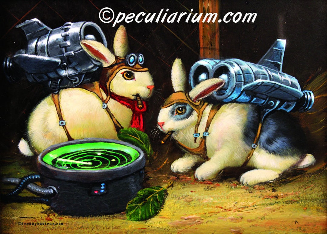 Jetpack Bunnies NERC Print by Mike Wellins 2014 Freakybuttrue ...