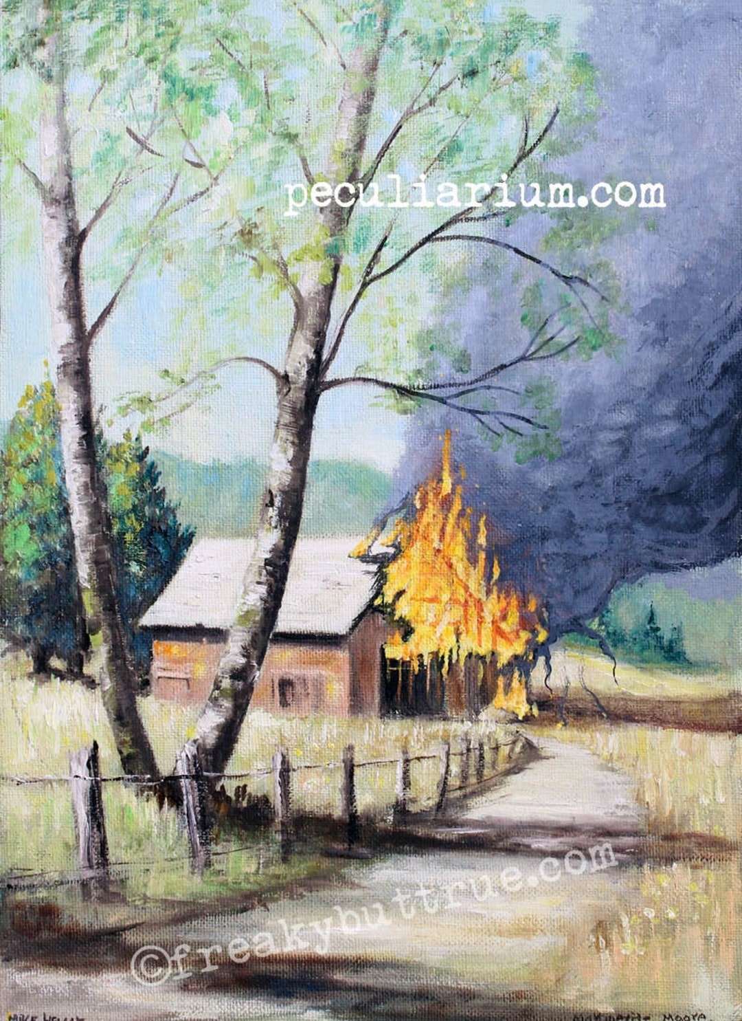 The Barn (2013) (NERC) Print by Mike Wellins Freakybuttrue Peculiarium ...