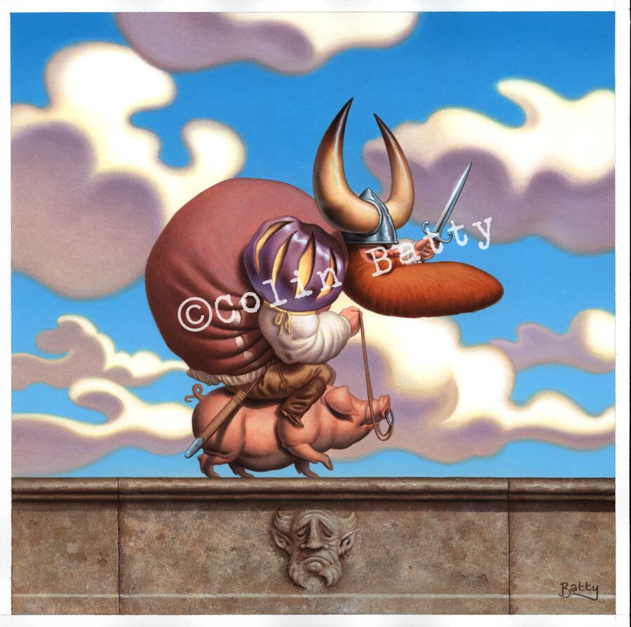 Knights of the Occasional Table Prints 1-4 by Colin Batty 2009 | Etsy