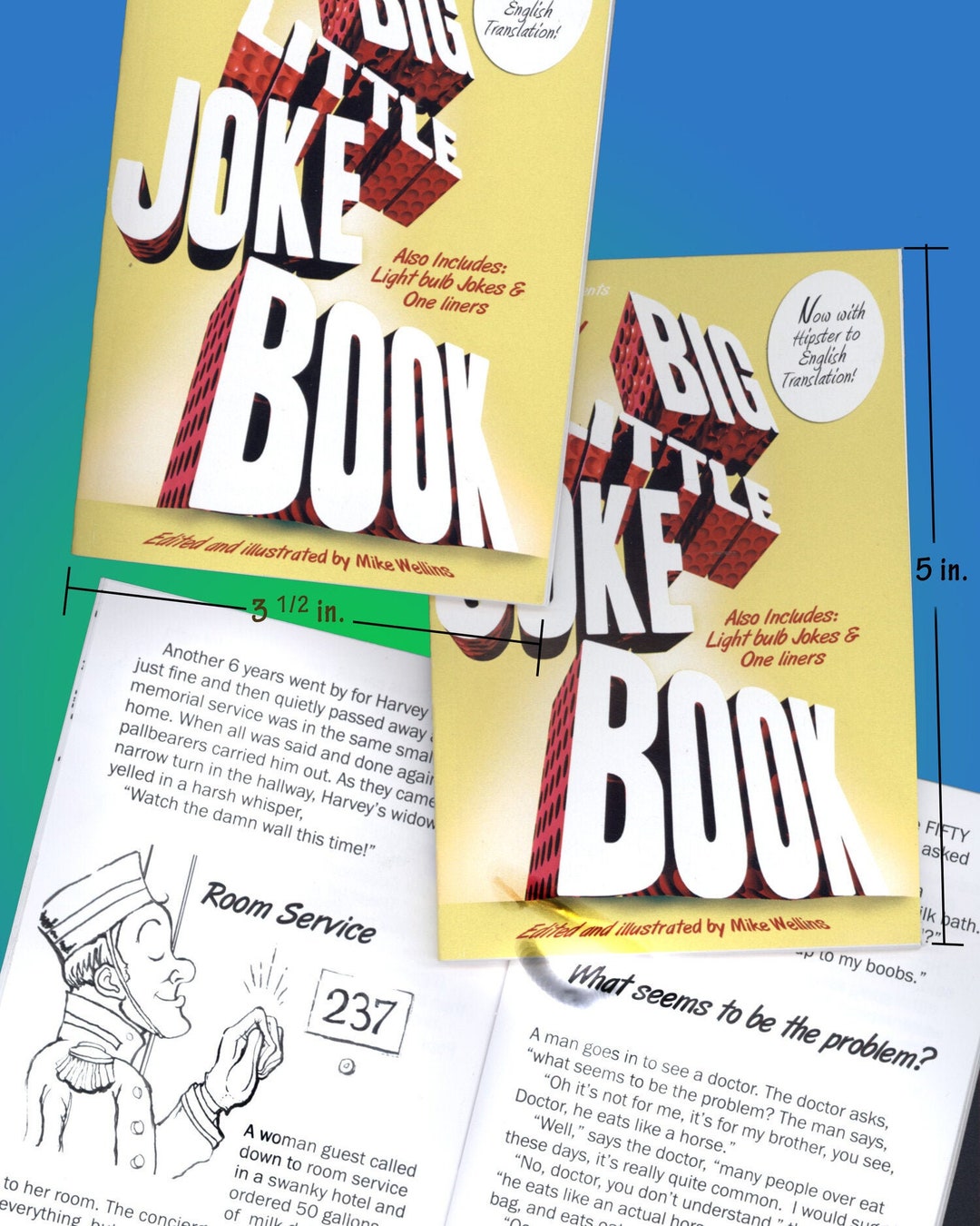 Big Little Joke Book by Mike Wellins Freakybuttrue Peculiarium - Etsy