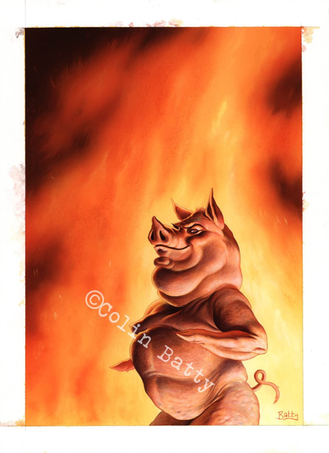 Hell Pig by Colin Batty Freakybuttrue Peculiarium - Etsy UK
