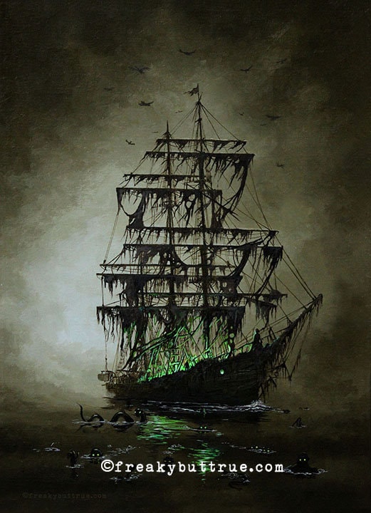 Ghost Ship Emerges From Fog (NERC) Print by Mike Wellins 2017 ...