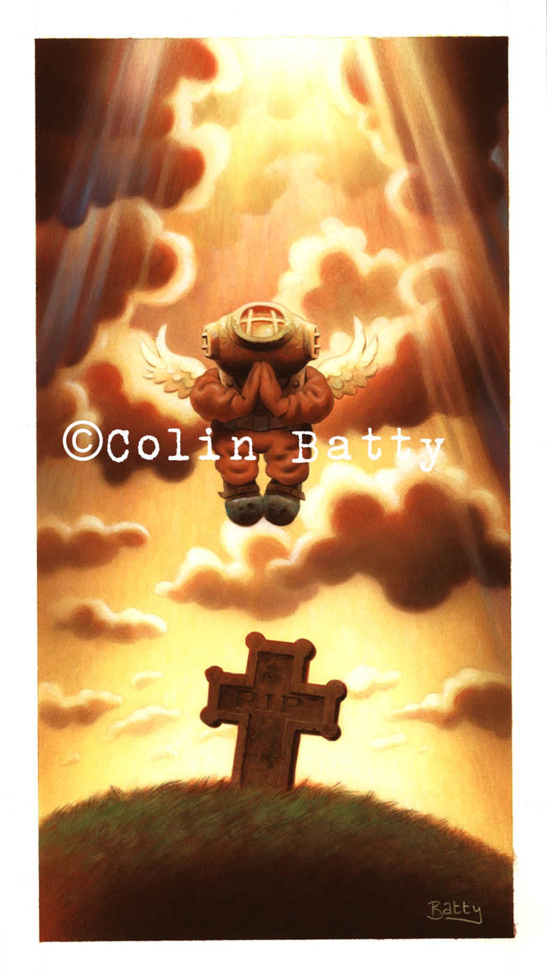 RIP Print by Colin Batty Freakybuttrue Peculiarium 2007 - Etsy.de