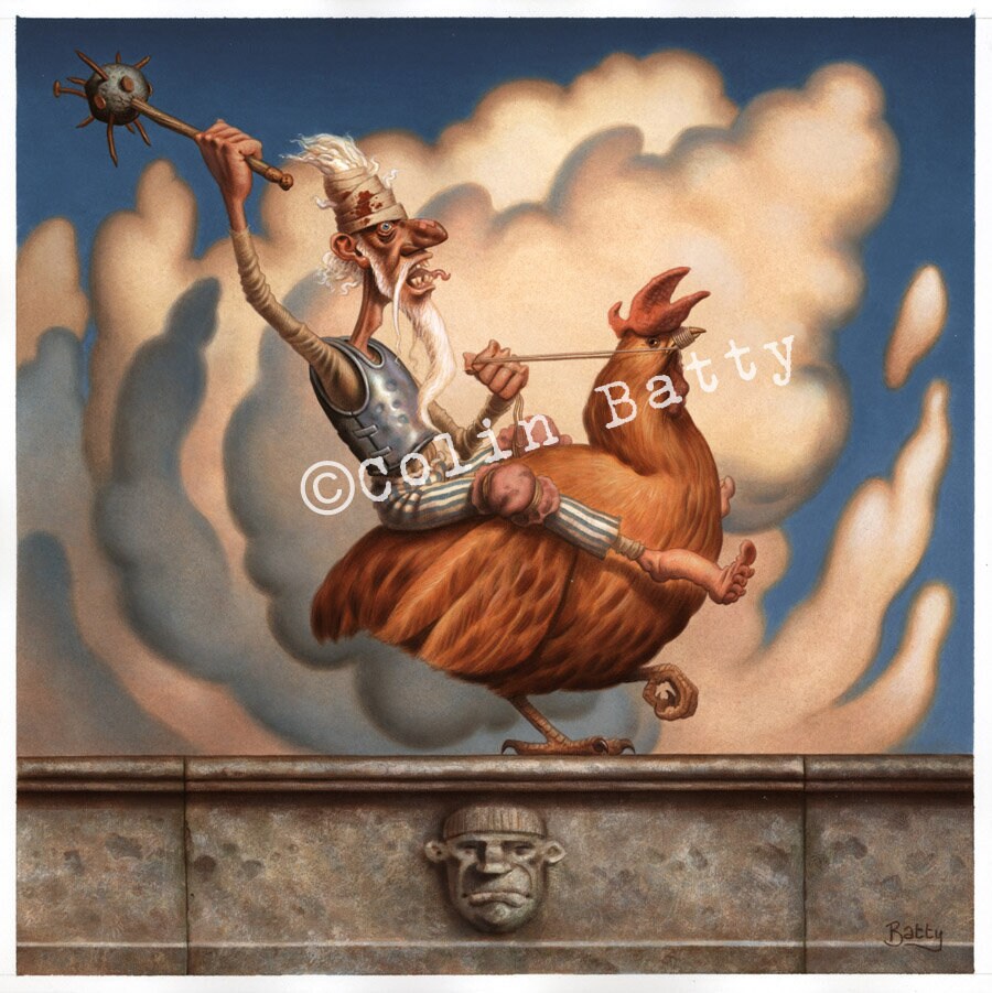 Knights of the Occasional Table Prints 1-4 by Colin Batty 2009 | Etsy