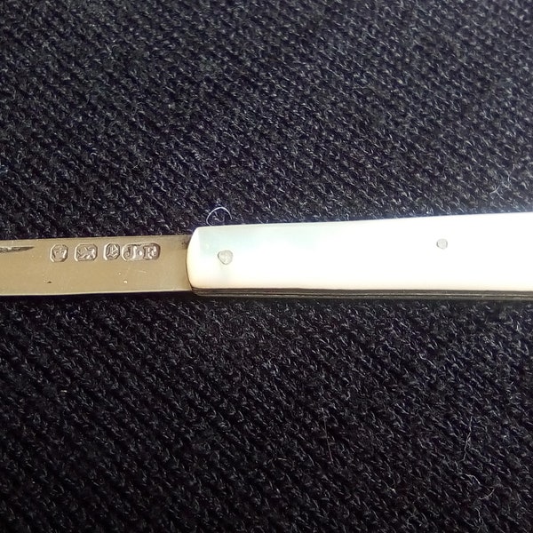 Antique Solid Silver Knife - Etsy