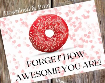 Donut Forget Card - Etsy