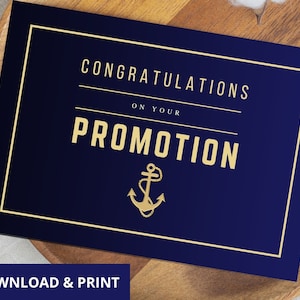 Congratulations on Your Promotion Card, Military Promotion, Greeting ...