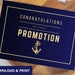 Congratulations on Your Promotion Card, Military Promotion, Greeting ...