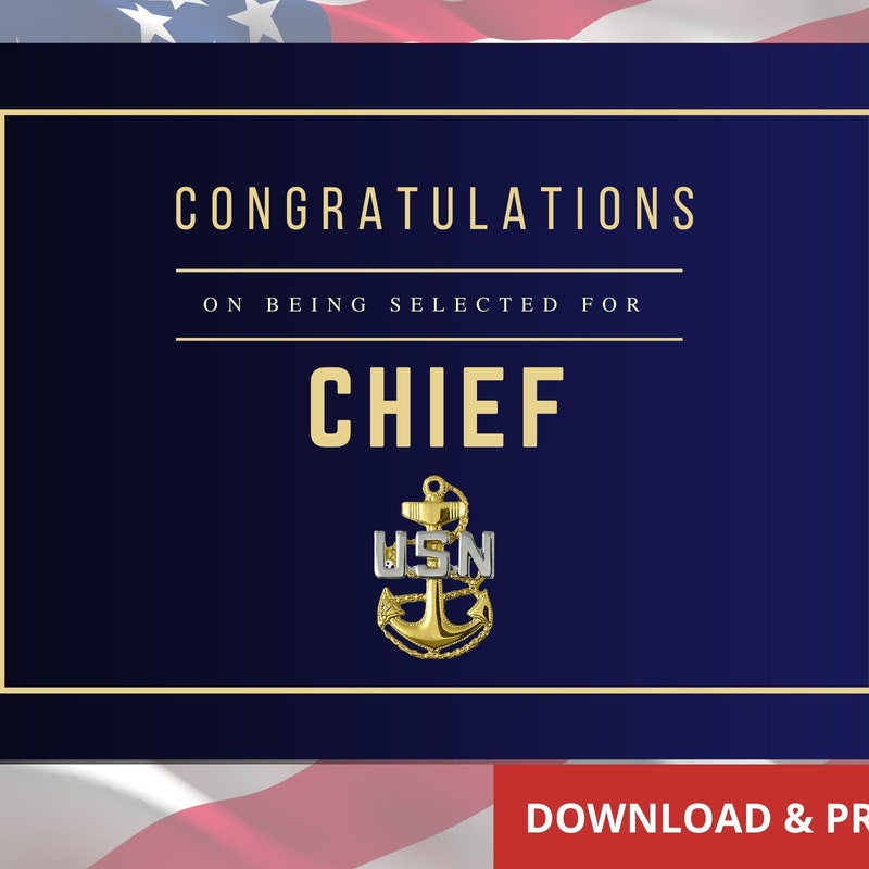 Navy Chief - Etsy