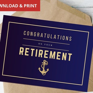 Digital Military Retirement Card, Printable Congratulations on Your ...