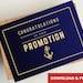 Congratulations on Your Promotion Card, Military Promotion, Greeting ...
