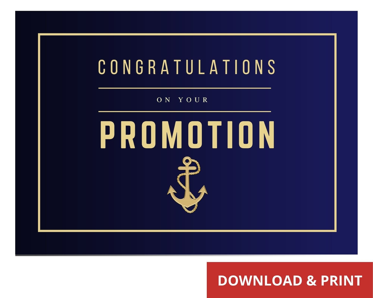 Congratulations on Your Promotion Card, Military Promotion, Greeting ...