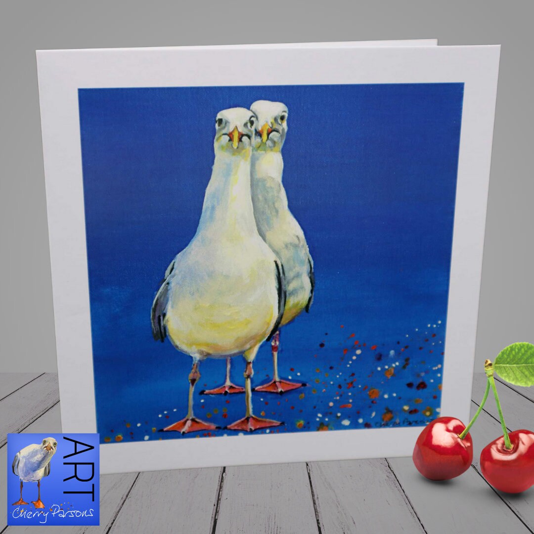 Blank Card - Seagull Art Range - Funny, Humour, Birthday, Thank You ...