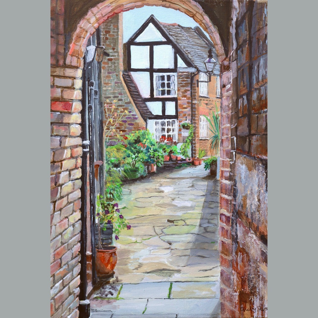 Horsham Town Picture of Pump Alley i Know Where That Is Mounted Print ...