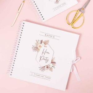 Personalised Hen Party Scrapbook Photo Album, Bridal Shower Scrapbook ...