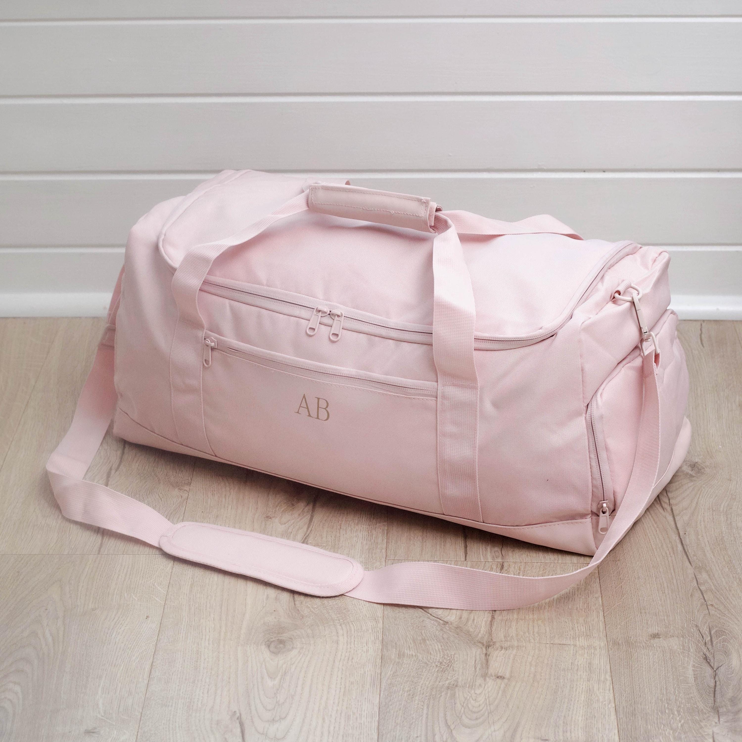 Personalised Monogram Training Gym Bag, Custom Duffel Bag, Weekend Away ...