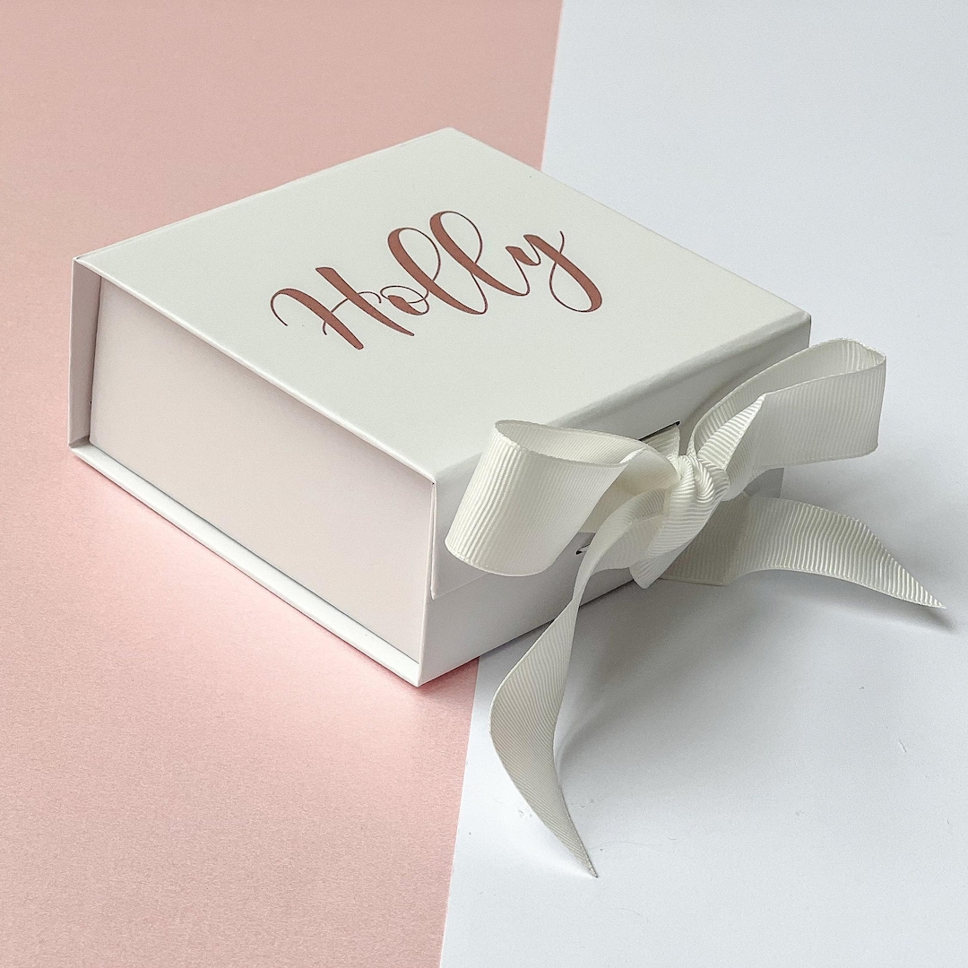 Small Personalised Gift Box, Empty Box, Birthday Gift Box, Bridesmaid ...