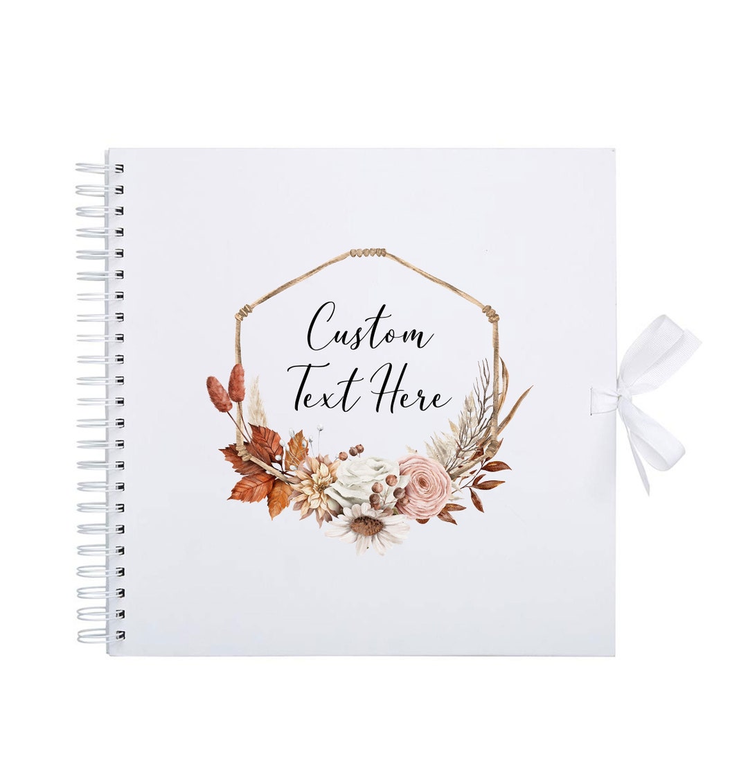 Personalised Custom Text Scrapbook Photo Album New Baby Gift - Etsy