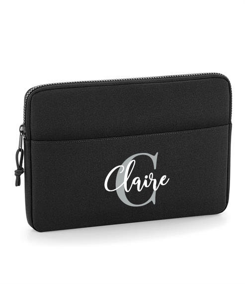 Personalised Laptop Bag, University Gift, Laptop Case, Initial Tablet ...