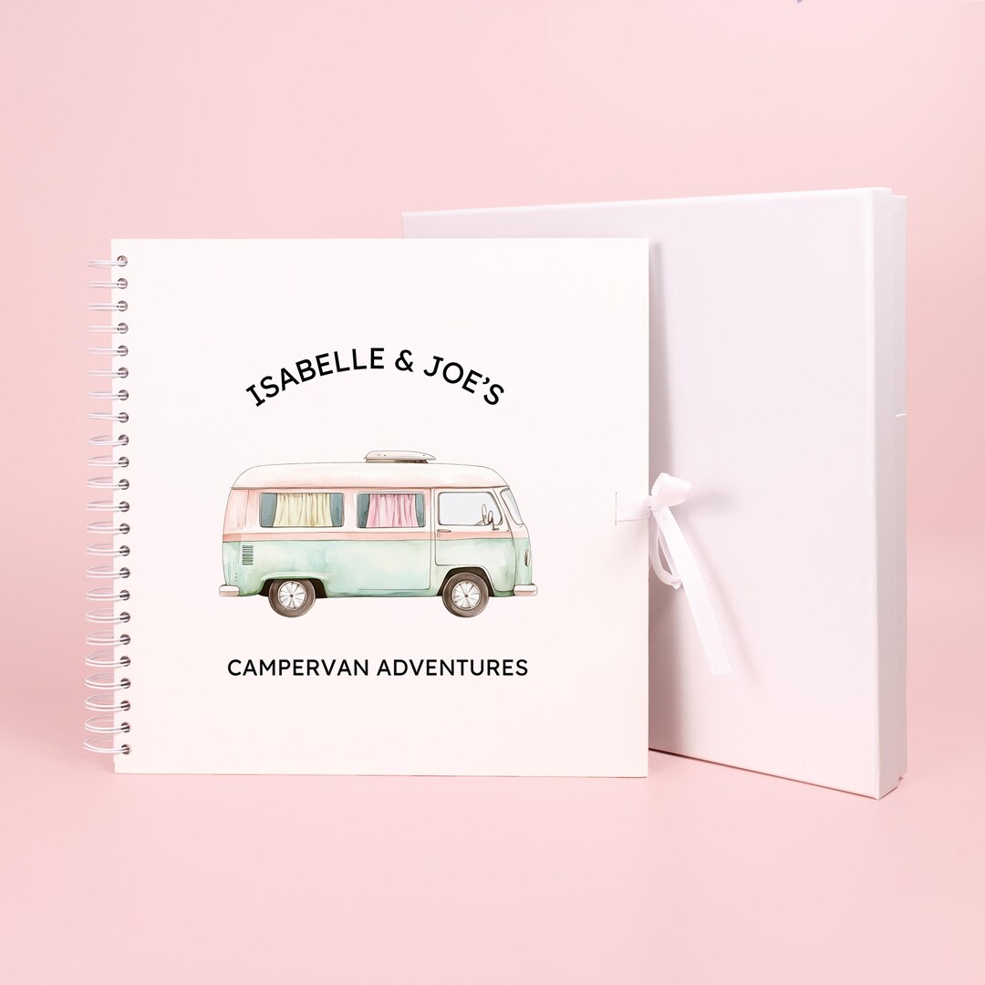Personalised Campervan Travel Journal Scrapbook, Adventure Journal ...
