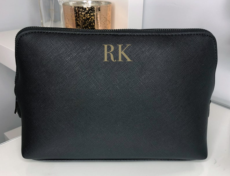 Personalised Monogram Cosmetic Bag Custom Makeup Bag - Etsy
