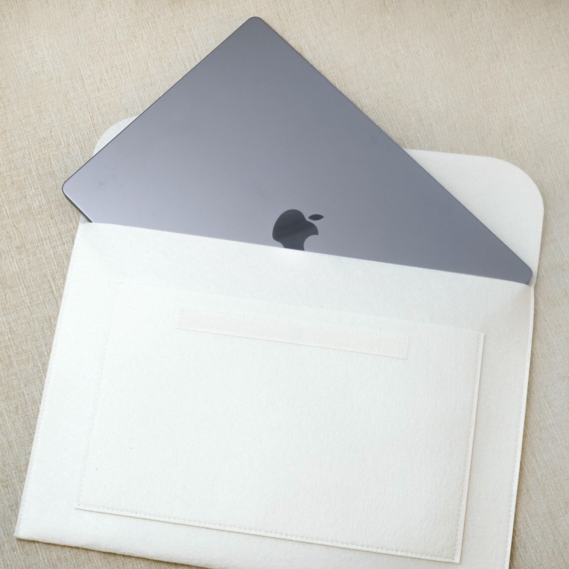 Personalised Monogram Felt Document Holder, Laptop Case, Paper ...
