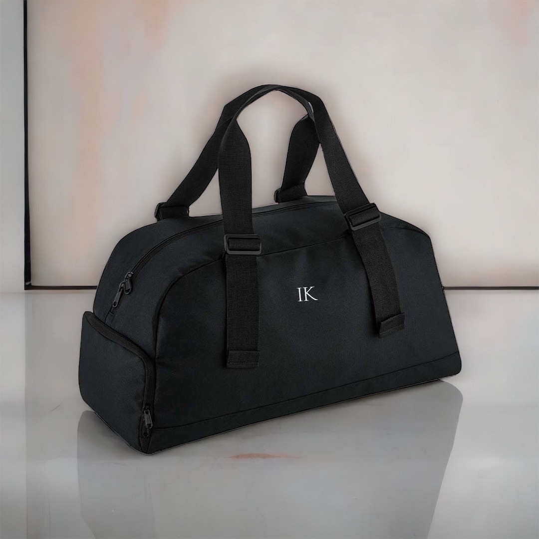 Personalised Bag With Initials, Weekender Holdall Initials, Recycled ...