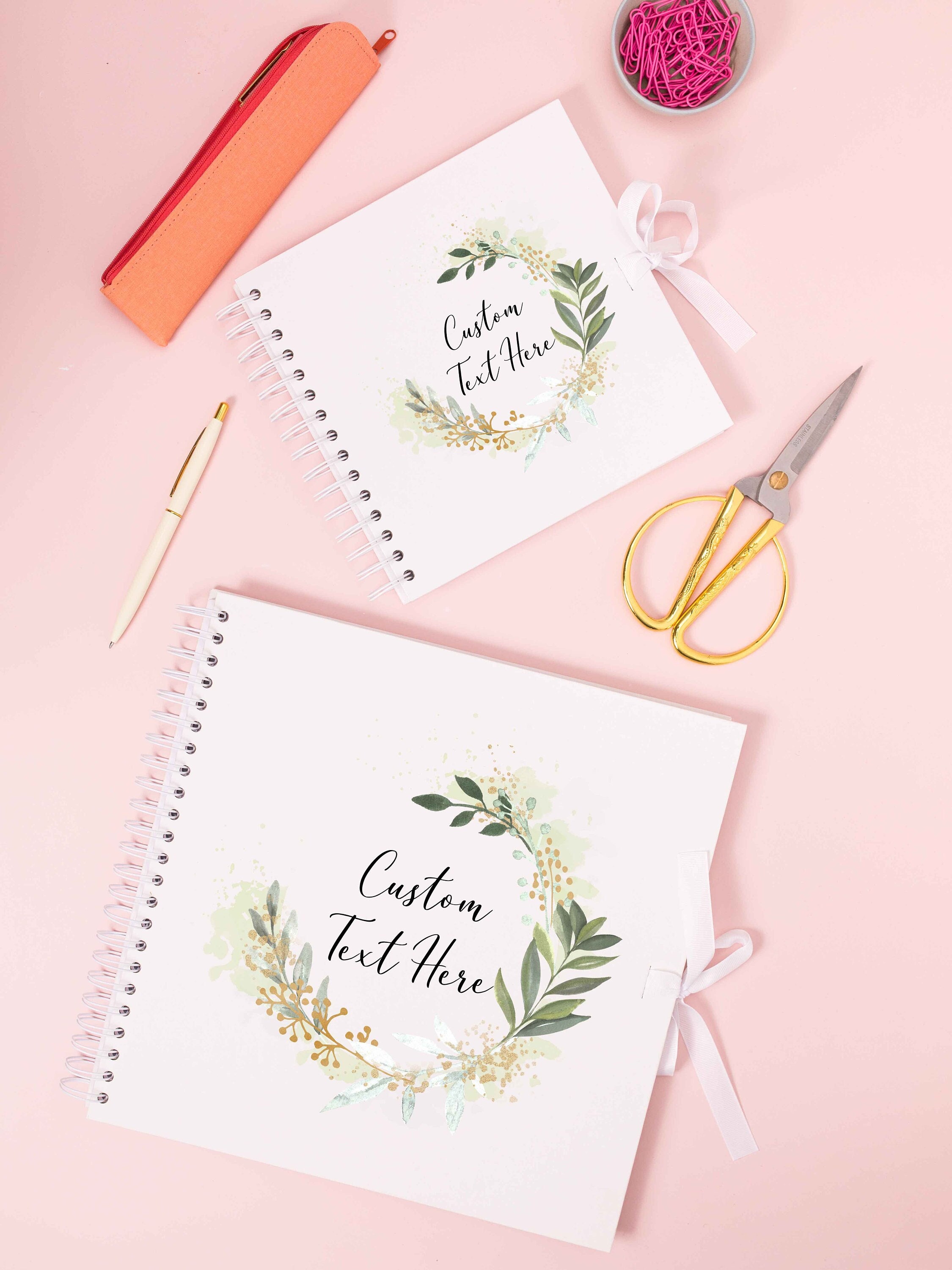 Personalised Custom Text Scrapbook Photo Album New Baby Gift - Etsy UK