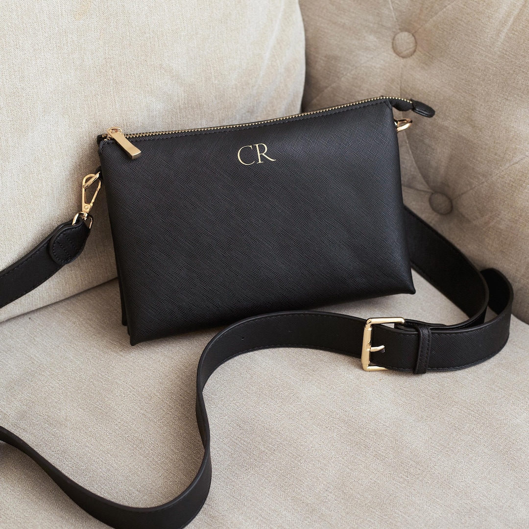 Personalised Cross Body Bag, Bag With Strap, Monogram Bag, Custom ...