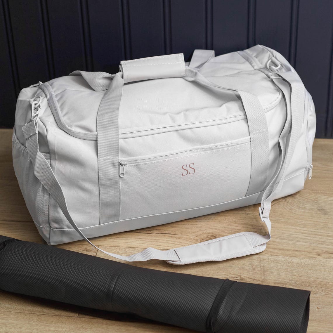 Personalised Monogram Training Gym Bag, Custom Duffel Bag, Weekend Away ...