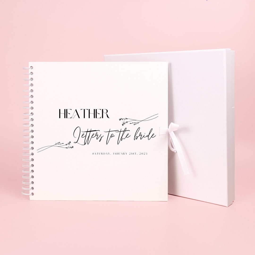 Letters to the Bride Book, Bridal Shower Scrapbook, Hen Party Scrapbook ...