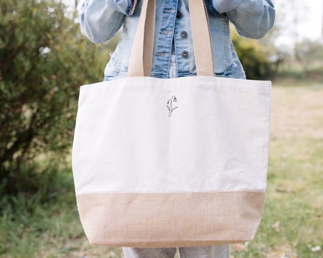 Birth Flower Month Bag for Mothers Day Gift Birth Month - Etsy