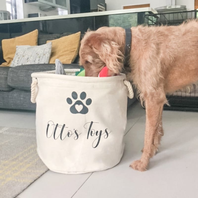 Dog Toy Basket - Etsy