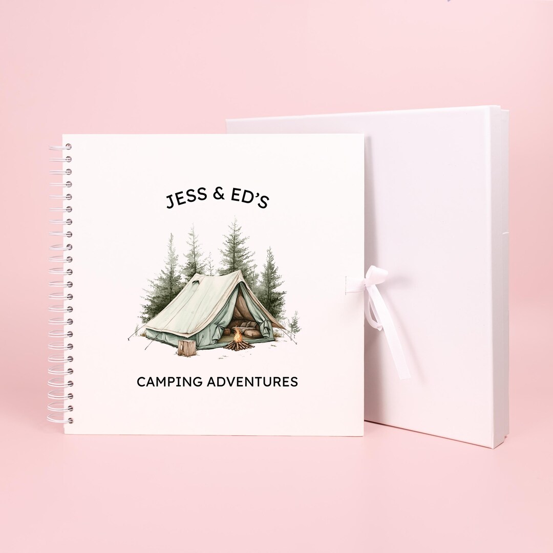 Album personnalisé de carnet de voyage de camping, journal d'aventures ...