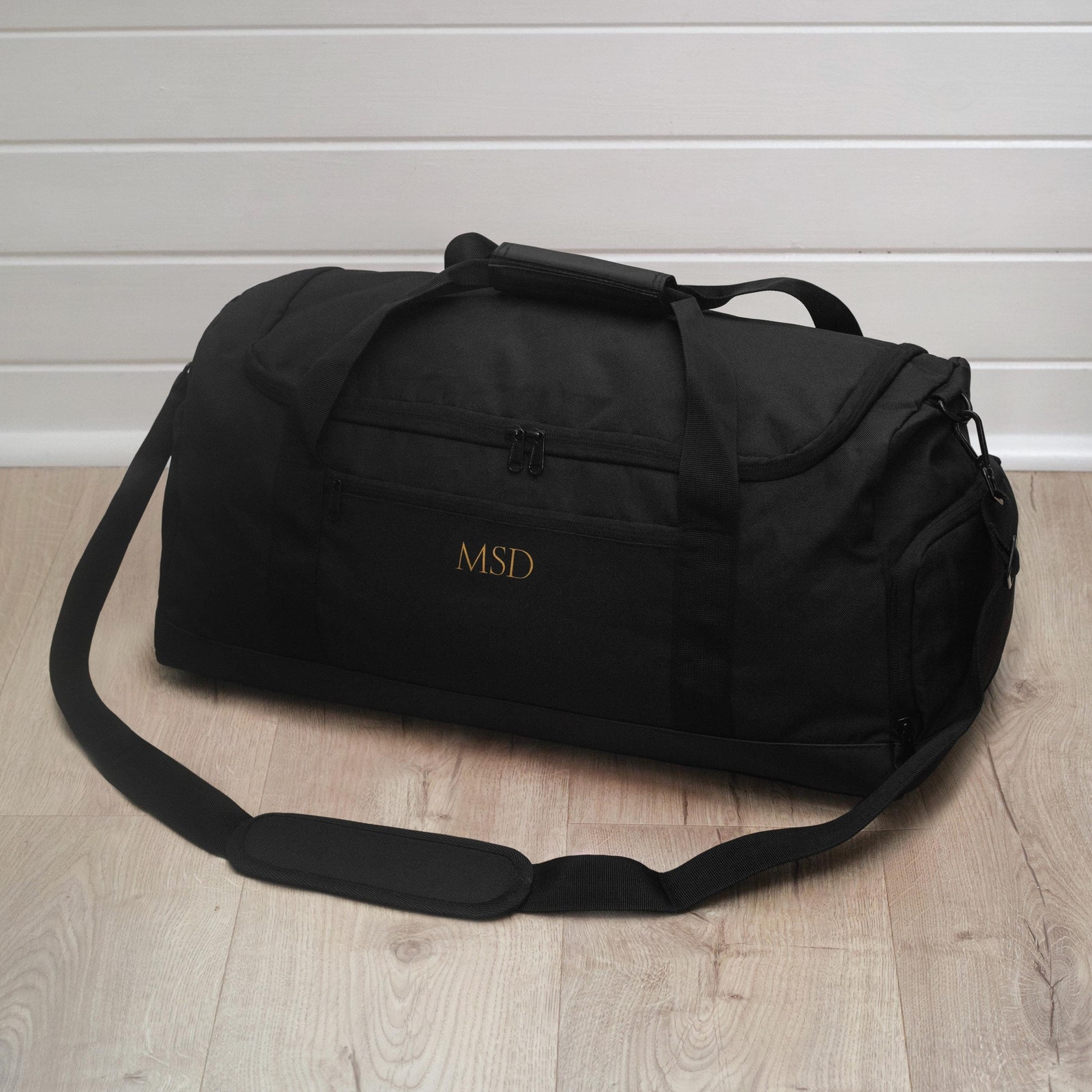 Personalised Monogram Training Gym Bag, Custom Duffel Bag, Weekend Away ...