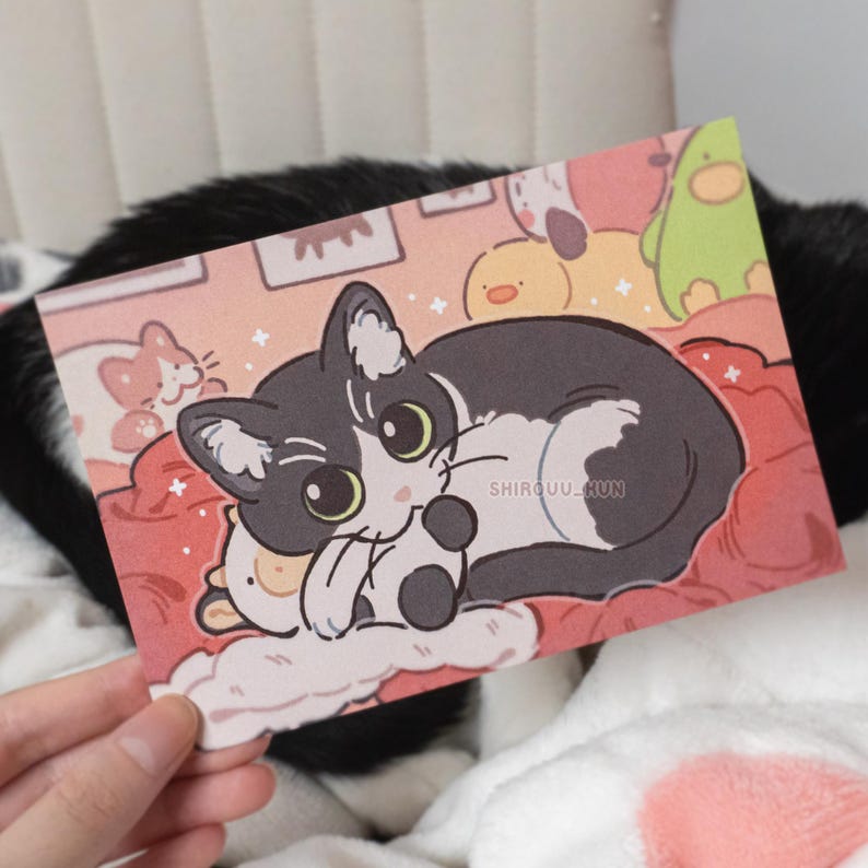 Tuxedo Cat 4x6 Print - Etsy
