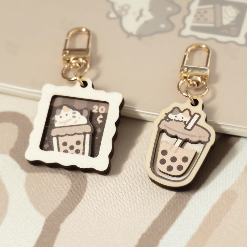Boba Tea Keychain - Etsy