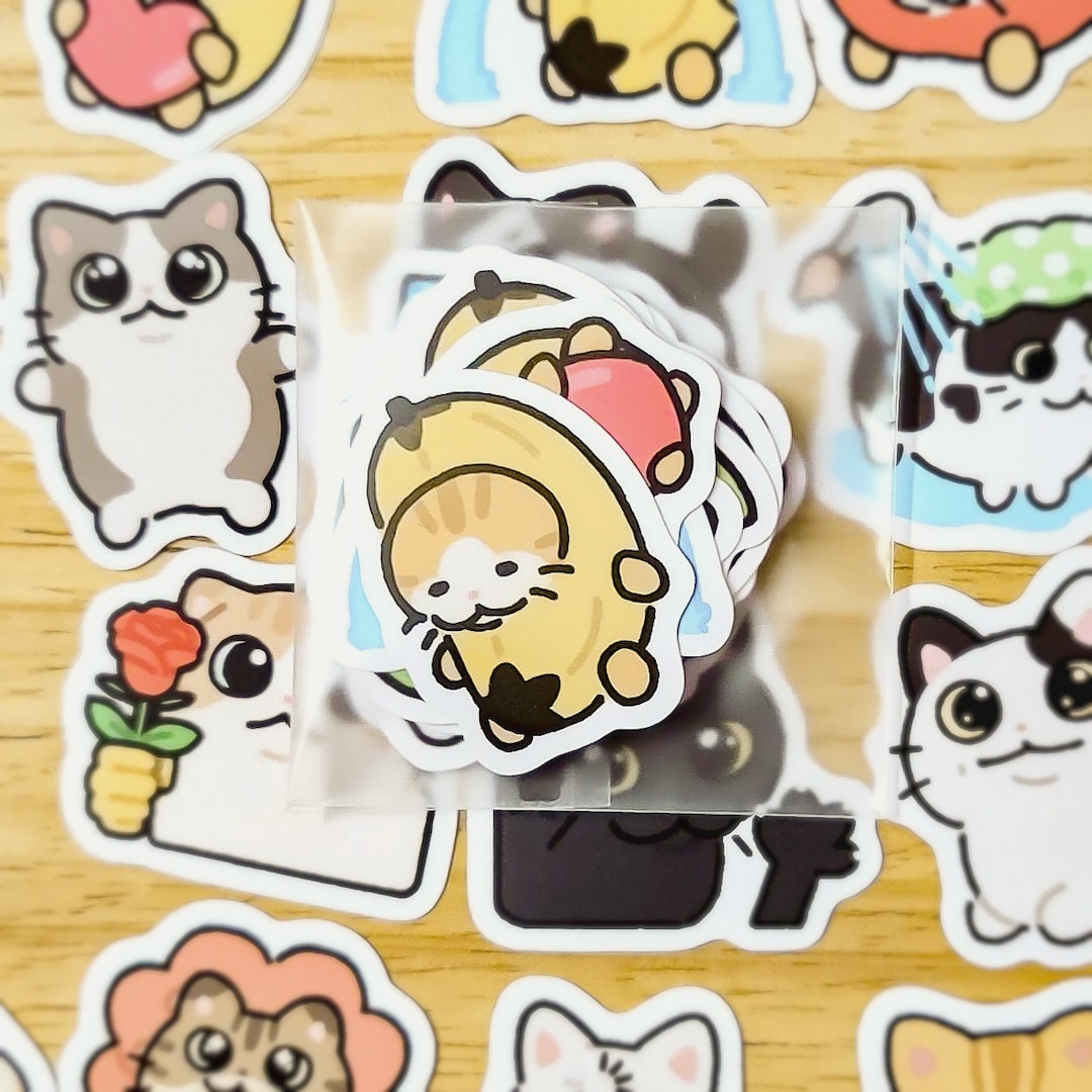 Cat Meme Vinyl Sticker Matte [pack of 20] - Etsy