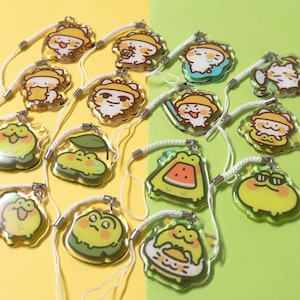 Silly Summer Keychain Double-sided Acrylic Charm - Etsy