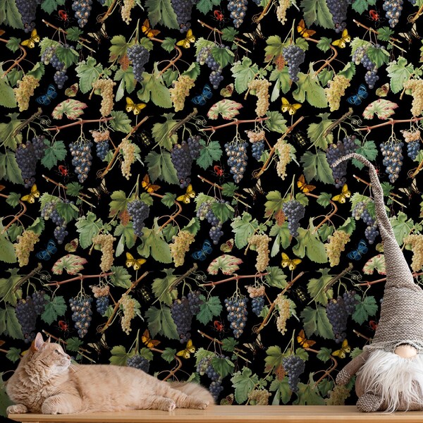 Grapes Wallpaper - Etsy
