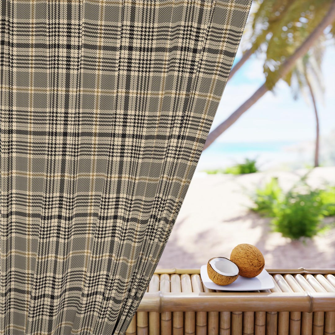 Checkered Window Curtains, Sheer or Blackout Curtains, Plaid Window ...