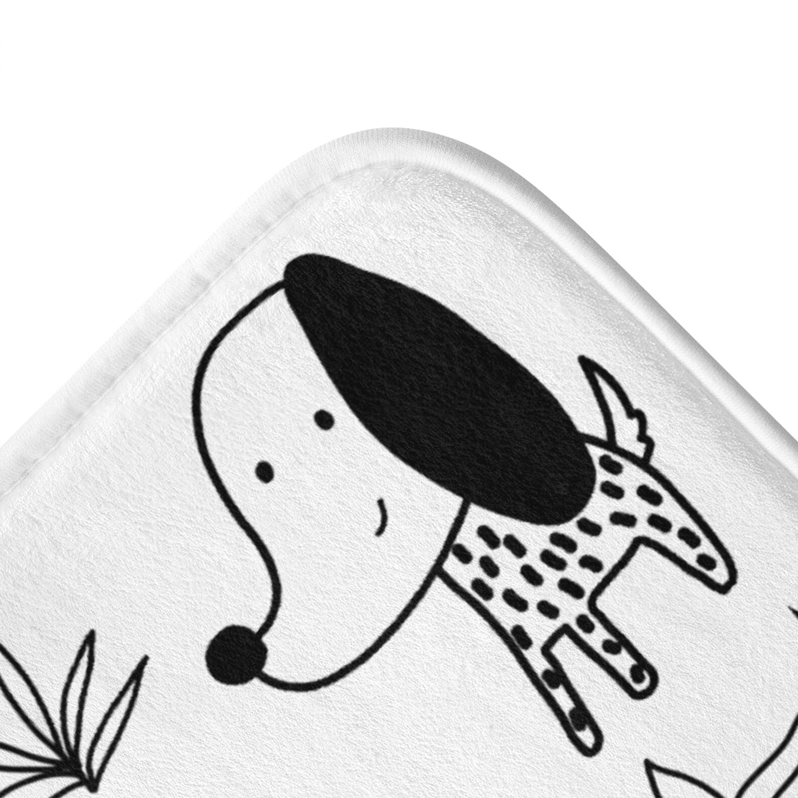 Dogs Bath Mat Funny Bath Rug in Black & White Dog Lover Home - Etsy