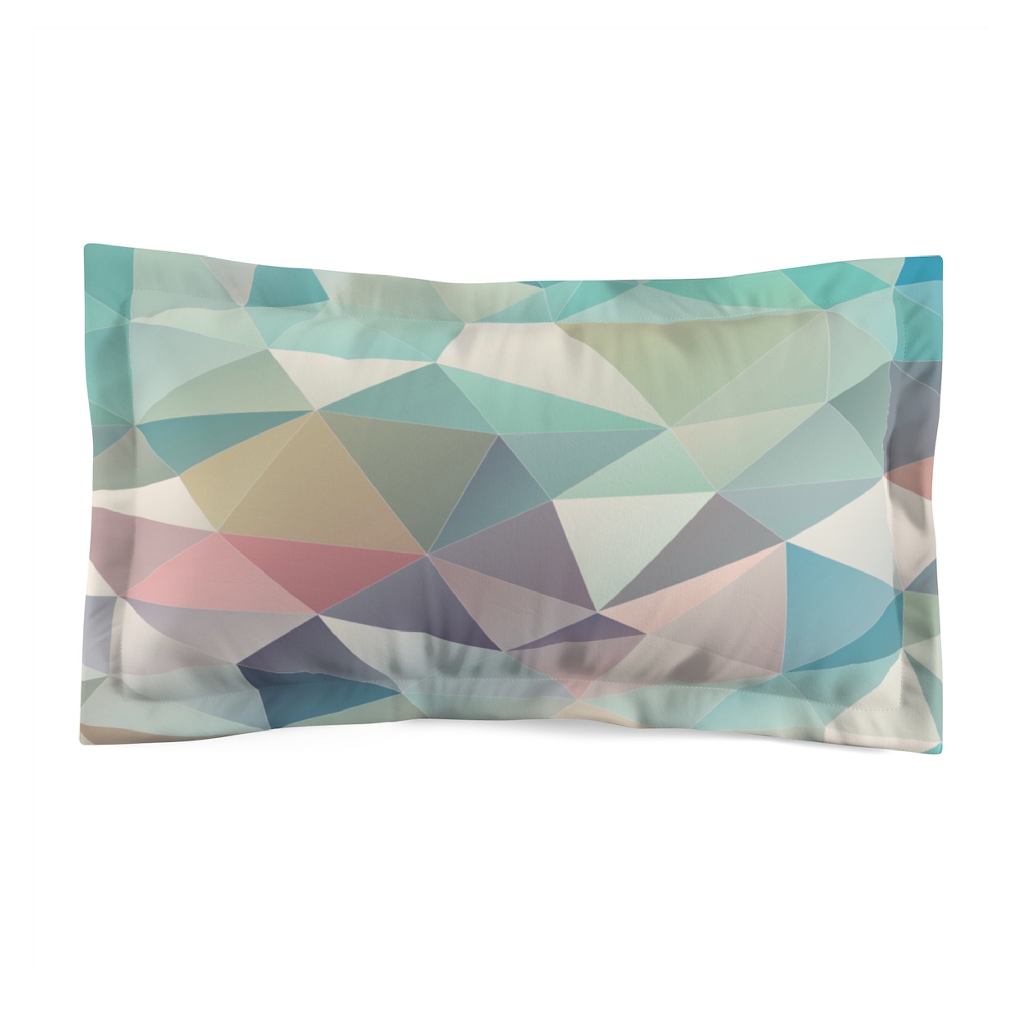 Geometric Comforter Turquoise Comforter Scandinavian Style | Etsy