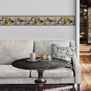 Peel and Stick Duck Wallpaper Border, Vintage Waterfowl Decor for ...