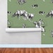 Green Wallpaper, Western Wall Paper With Cowboy, Southwestern Decor ...
