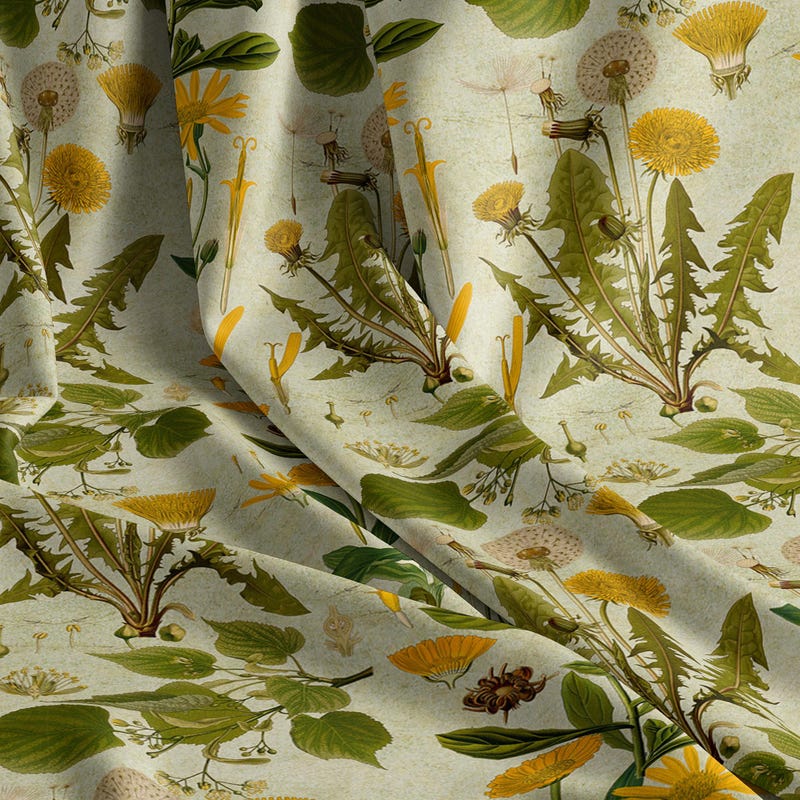 Dandelion Fabric - Etsy