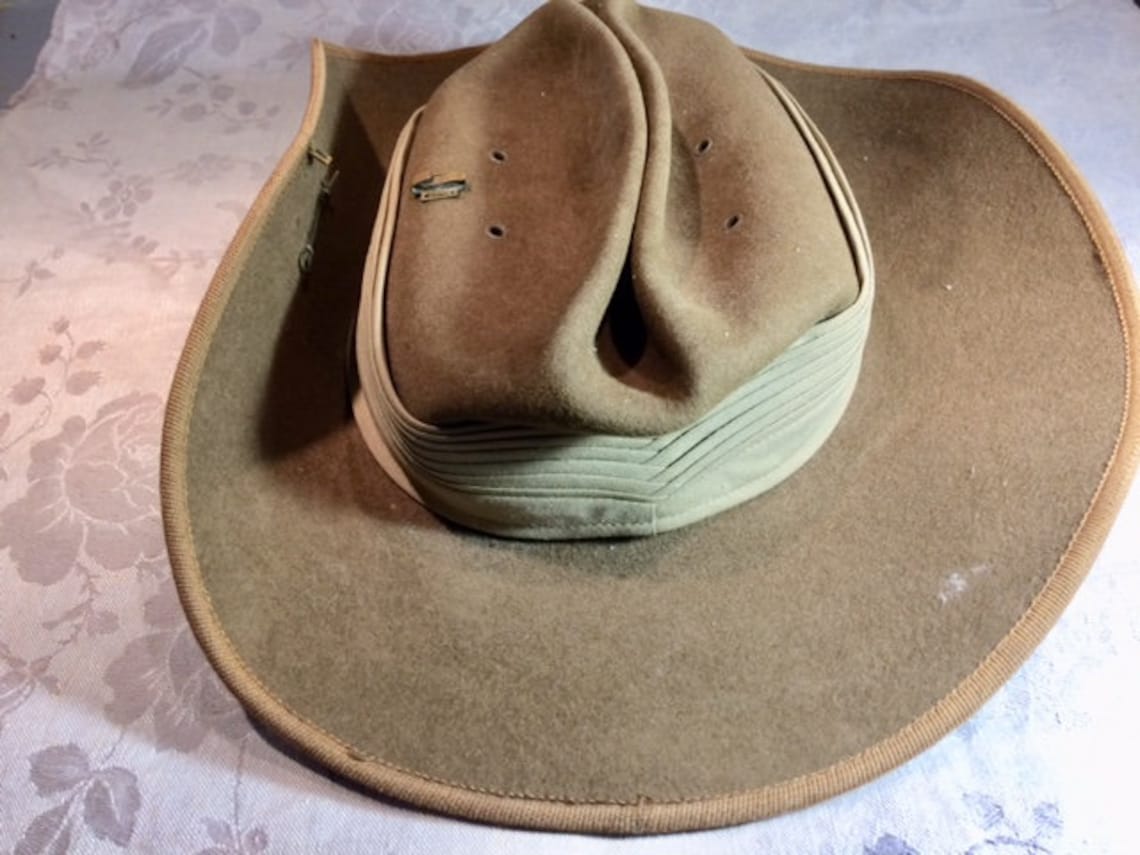 AUSTRALIAN Original WW2 digger hat SLOUCH hat find in | Etsy
