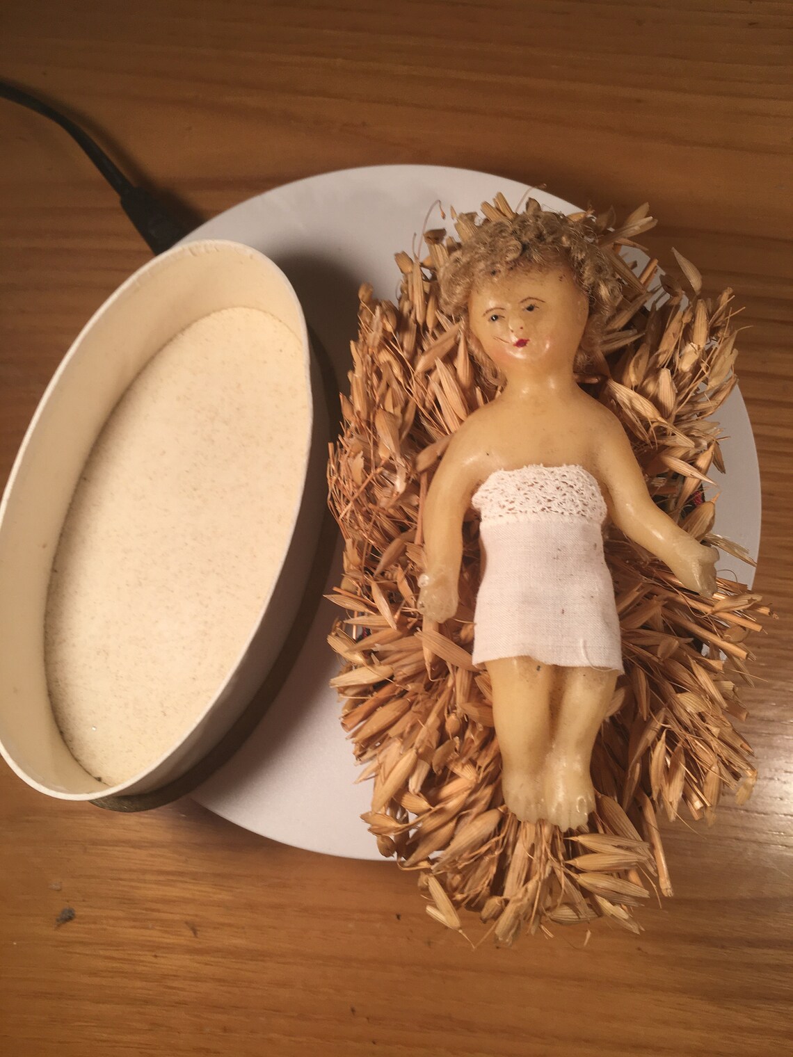 Baby Jesus Wax Doll C1930s, France, Jesus in the Manger, Easter Gifts ...