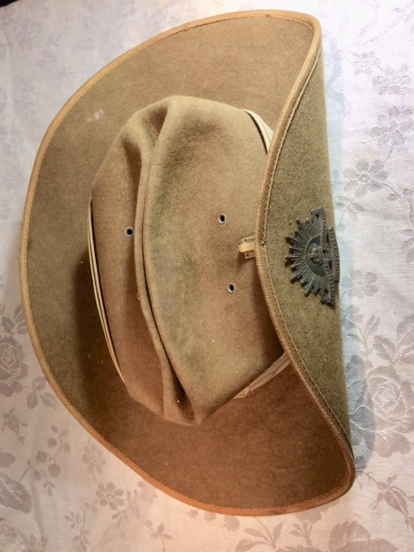 AUSTRALIAN Original WW2 digger hat SLOUCH hat find in | Etsy