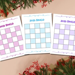 2025 Bingo Card, 2025 Vision Board, Editable Bingo Card, 2025 New Year ...